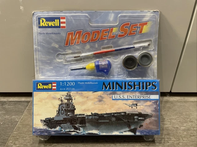 REVELL MINISHIPS CARRIER USS Enterprise Model Set 1:1200 Bausatz EUR 10 ...