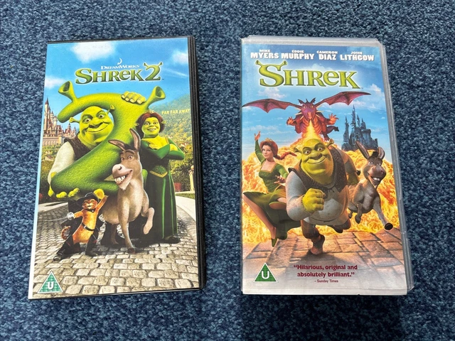 BUNDLE 2 X Shrek VHS PAL Videos Dreamworks Shrek / Shrek 2 £11.12 ...