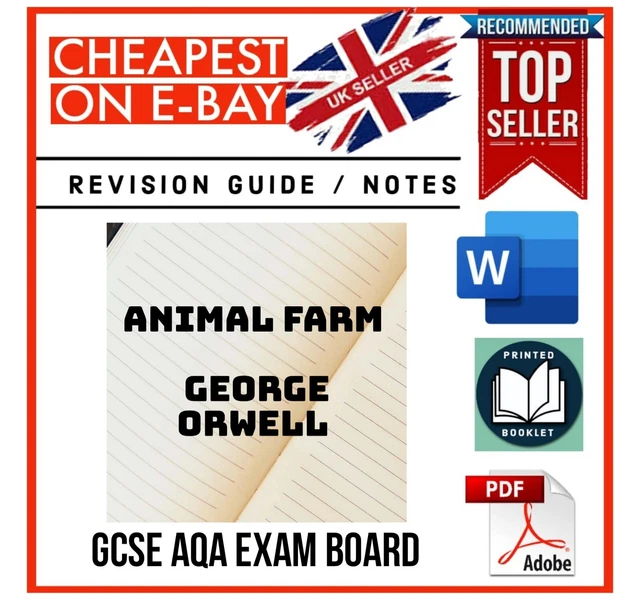AQA GCSE ANIMAL Farm All Characters Key Quotes Grade 9/A* Revision ...