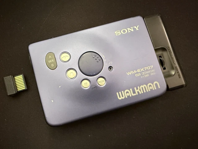 RARE VINTAGE ALL Metal SONY Walkman WM-EX707 Cassette Tape Player Works ...
