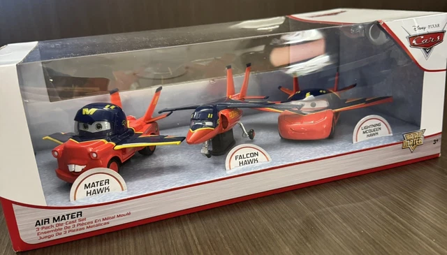 DISNEY PIXAR CARS Air Mater Lightning McQueen Falcon Hawk Die Cast (3 ...