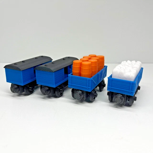 WOODEN RAILWAY COMPATIBLE Cargo & Box Car Train Custom Made Thomas ...