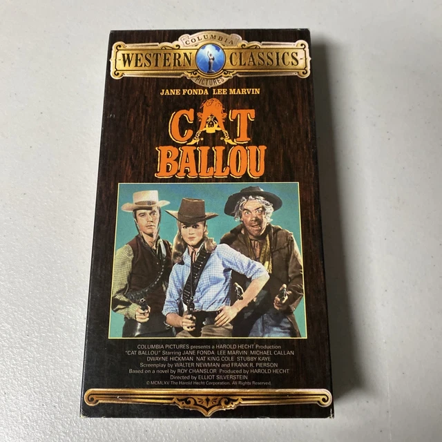 VHS TAPE - Cat Ballou (1965) starring Jane Fonda • Lee Marvin - used ...