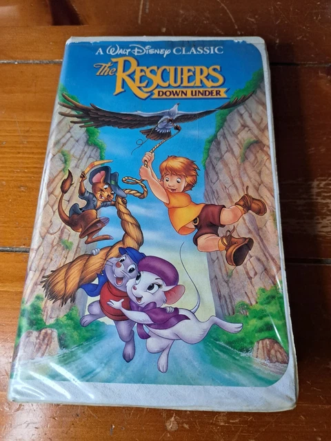 THE RESCUERS DOWN Under VHS, Walt Disney Home Video, Rated G, 77 ...