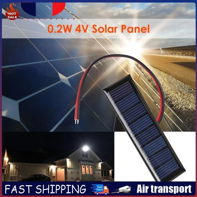 R# MINI EPOXY Solar Panel with 8 Solar Cells 75x25mm for DIY Solar ...