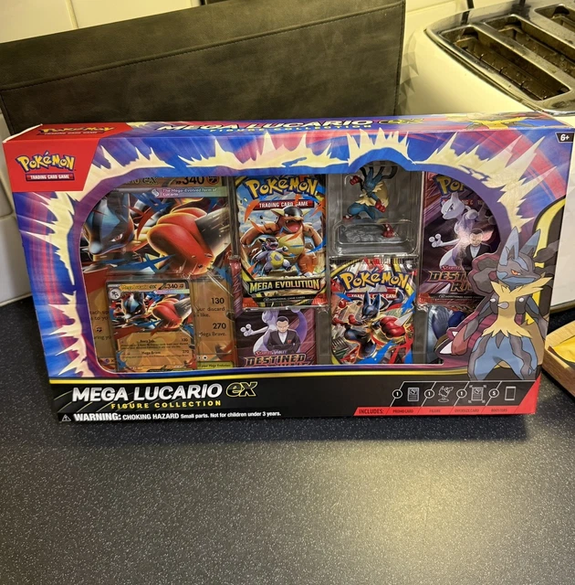 POKÉMON TCG MEGA Lucario EX Figure Collection Box - Brand New & Sealed ...