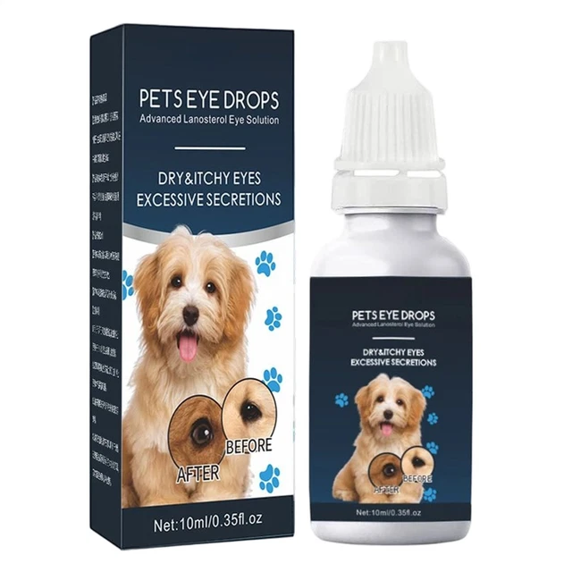 PET DOG EYE Drops For Dry Eyes 15% Advanced Lanosterol Eye Solution Cat ...