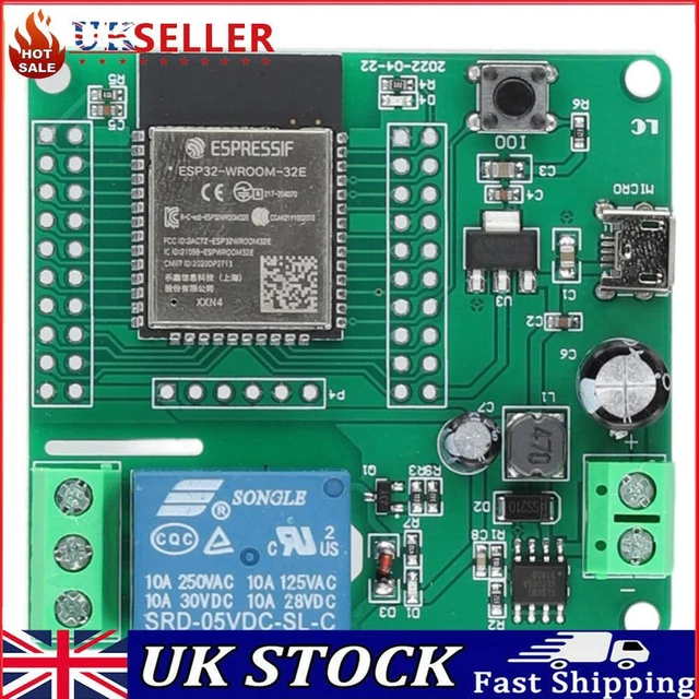 ESP32 ESP32-WROOM DEVELOPMENT Board DC 5-30/60V ESP32 WIFI BT BLE Relay ...