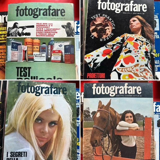 118 RIVISTE FOTOGRAFARE 1969/70/71/72/78/80/81/82/83/84/85/86/87/88/89 ...