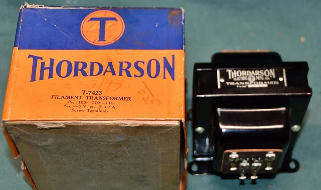 NOS THORDARSON FILAMENT Transformer T-74235 5VCT@ 12A $39.95 - PicClick