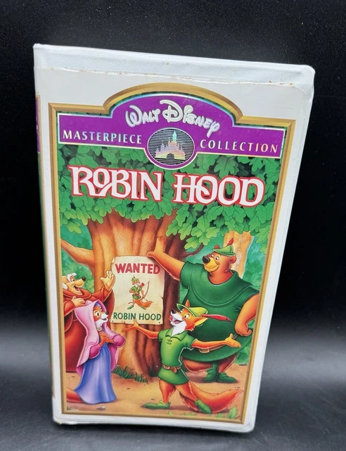 Robin Hood Walt Disney Masterpiece Collection 1991 Vhs Box Home Video