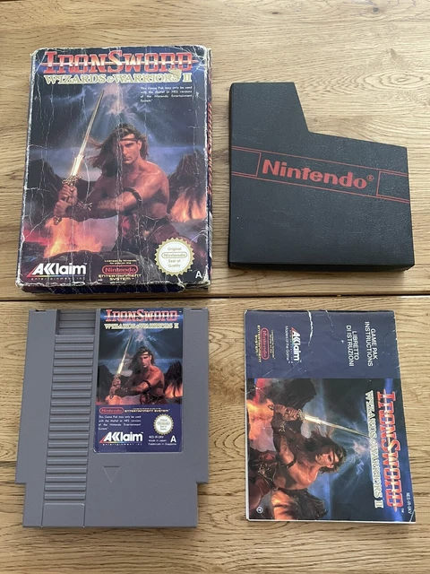 NINTENDO NES IRON Sword Wizards & Warriors 2 UK PAL A en boîte EUR 17 ...