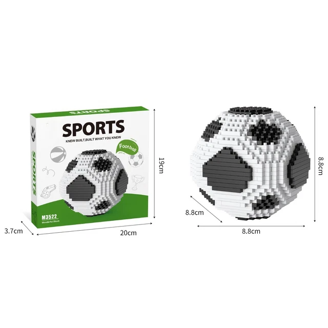 2026 WORLD FOOTBALL star sports micro particle building block assembly ...