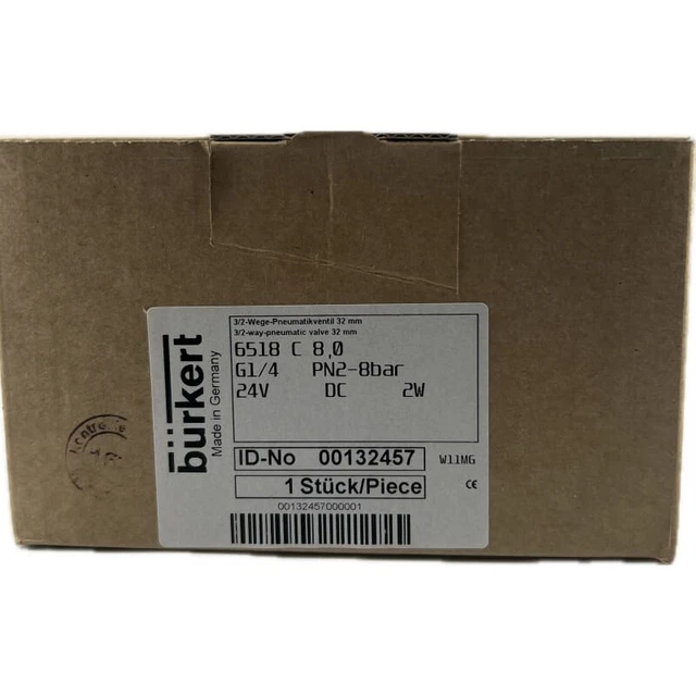 BÜRKERT 6518 C 8.0 Solenoid Valve 24v $363.39 - PicClick CA