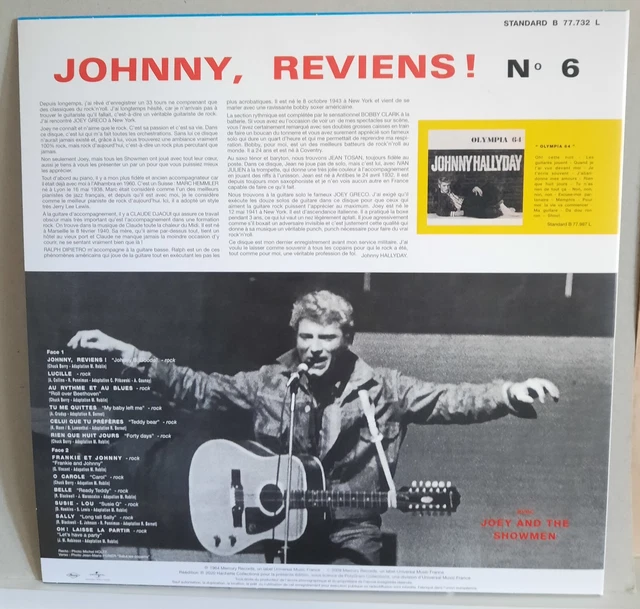 JOHNNY HALLYDAY 1964/2020 Lp's Johnny, reviens ! (Hachette collection ...