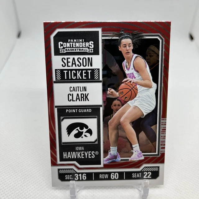 2024 PANINI CAITLIN Clark Collection #CC4 Target Red Foil Contenders ...