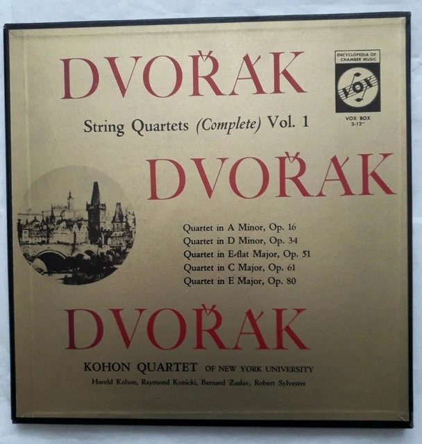 COFFRET DE 3 vinyles - Dvorak string Quartets complete vol 1 - Vox box 49 EUR 25,00 - PicClick FR