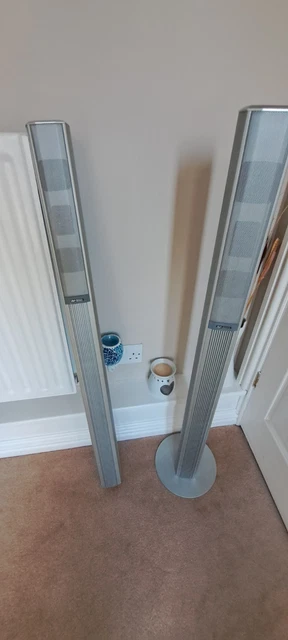 ACOUSTIC SOLUTIONS AVCS Floor Standing Column Speakers (Pair), Silver ...