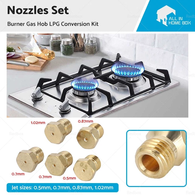 LPG GAS JET Set Burner Gas Hob LPG Conversion Kit Jets Nozzles Propane ...