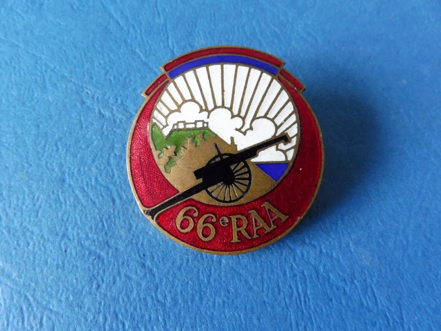 WW2 / INSIGNE 66° Regiment Artillerie Afrique / 66° Raa / Armee Afn ...