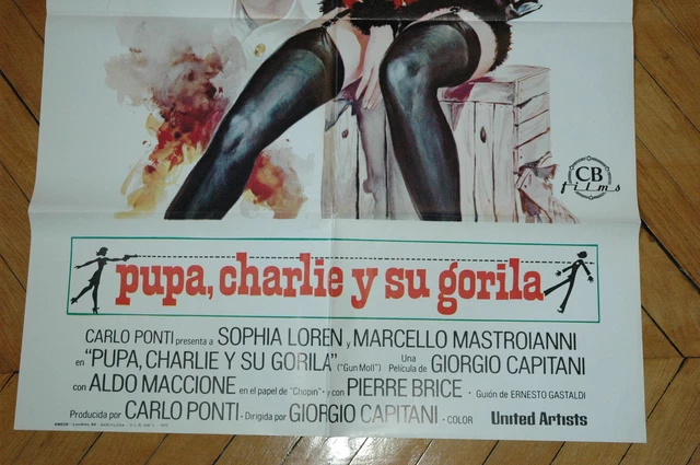 SEXY LOREN MARCELLO Mastroianni La Pupa Del Gangster 1975 Poster ...