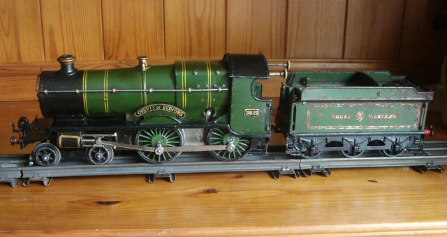 HORNBY SERIES O GAUGE,GWR, Great Western 'County Of Bedford',clockwork ...
