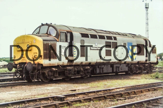 UK DIESEL TRAIN Railway Photograph Of Class 37 Loco 37275. Rm37-948 £1. ...