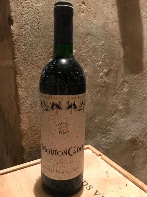 BOUTEILLE MOUTON CADET - Baron Philippe de Rothschild 1991 - Bordeaux ...