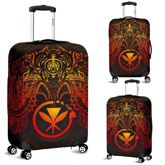 POLYNESIAN HAWAII LUGGAGE Covers - Red Turtle Manta Ray $27.35 ...