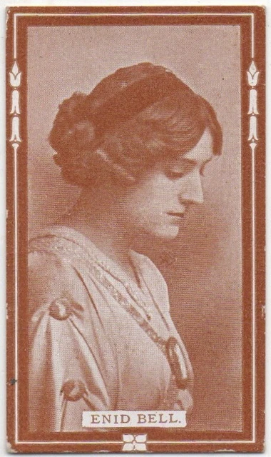 B.A.T. CIGARETTE CARD Actresses Plain Back Un-Numbered 1910 Enid Bell £ ...