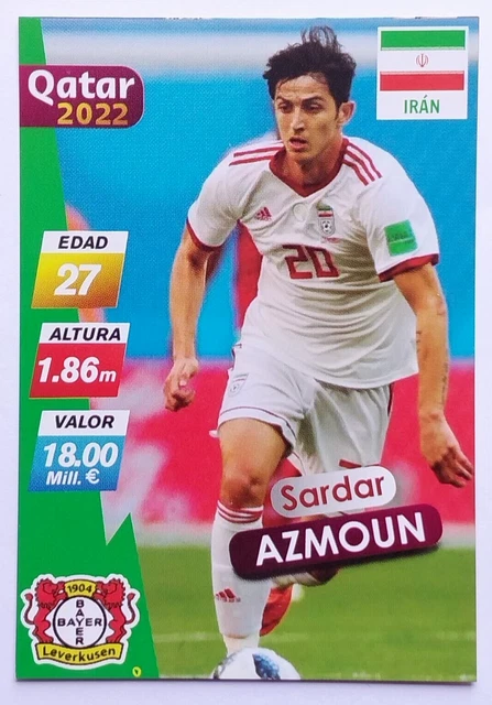 QATAR 2022 EC CARD #G01 SARDAR AZMOUN FIFA WORLD CUP South America Peru ...