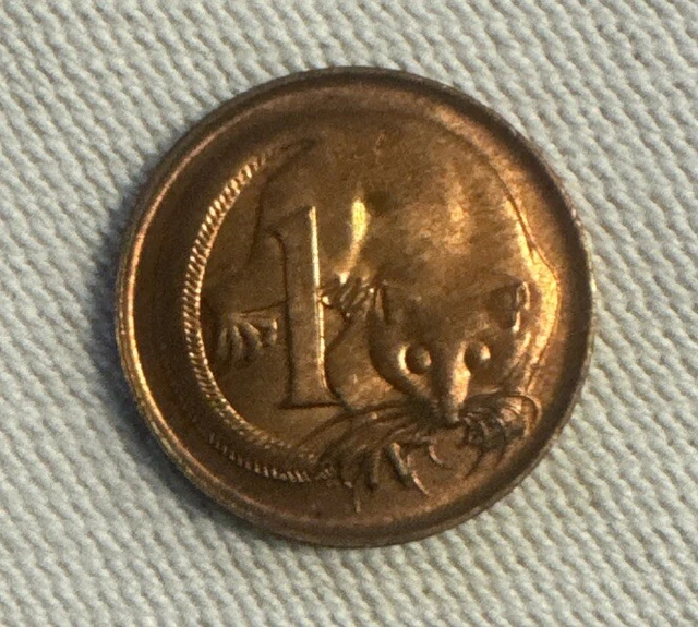 1966 PERTH MINT (Blunt 2nd Whisker) 1 Cent Coin x1 - Excellent Quality ...