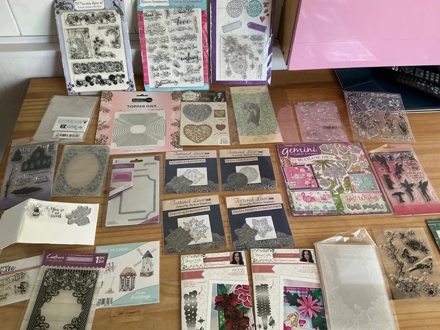 MIXED CRAFT SUPPLIES Scrapbooking Bundle Cardmaking Job Lot Box 16 £7. ...