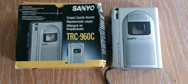 SANYO TRC-960C TALK-BOOK Cassette Recorder Player Walkman Dictaphone £ ...