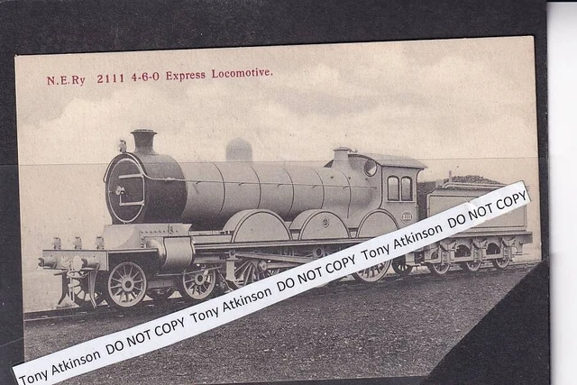 NORTH EASTERN RAILWAY - 4-6-0 Express Loco No. 2111 - Vintage Postcard ...