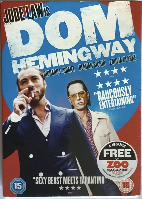 DOM HEMINGWAY - Jude Law, Richard E Grant - Reg 2 Dvd With Slip Cover £ ...
