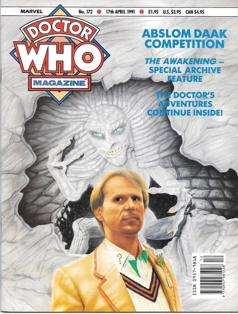DOCTOR WHO MONTHLY Comic Magazine #187 Peter Davison couverture 1991 ...