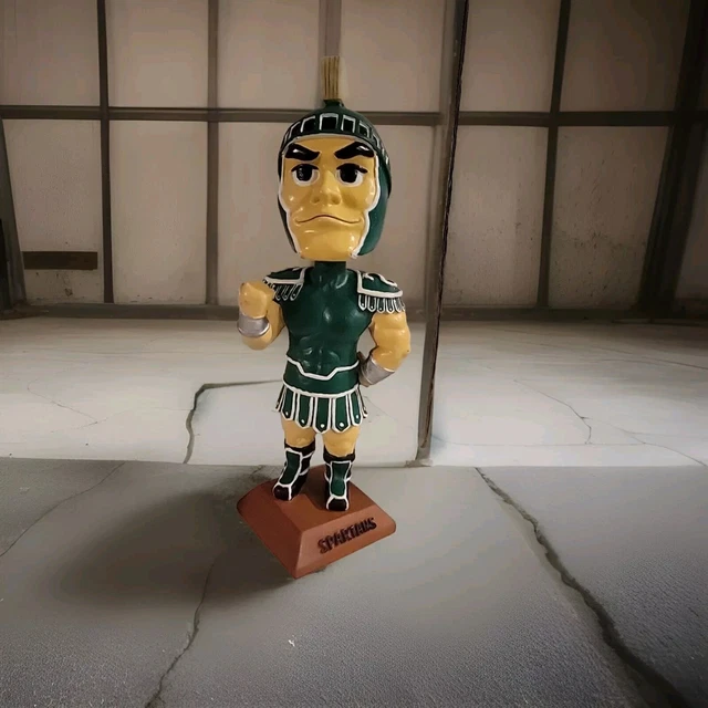 MICHIGAN STATE SPARTY the Spartan Mascot Bobblehead NIB Bobble Big Ten ...