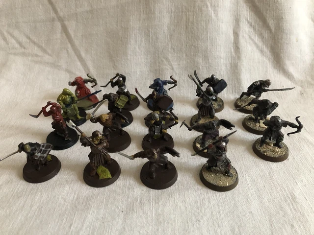 WARHAMMER GW GAME Worship Middle Earth, LOTR. Orcs, Orcs, Painted Army ...