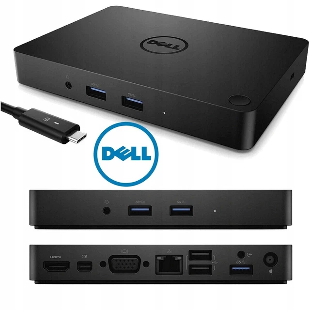 DELL ORIGINAL WD15/K17A 4K USB-C Universal Docking Station USB 3.0 130W ...