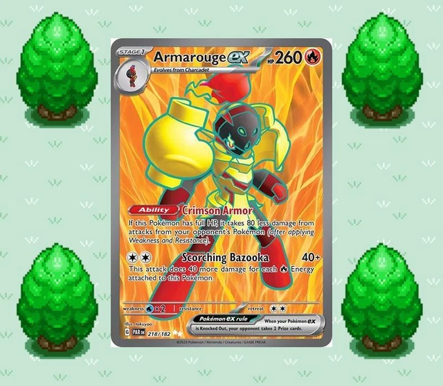 POKÉMON - ARMAROUGE ex - 218/182 - SV - Paradox Rift - Ultra Rare Art ...