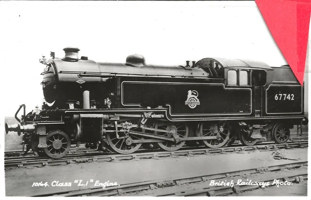 BRITISH RAILWAYS - Li Class 2-6-4T 67742 Ex Works - Vintage Post Card ...