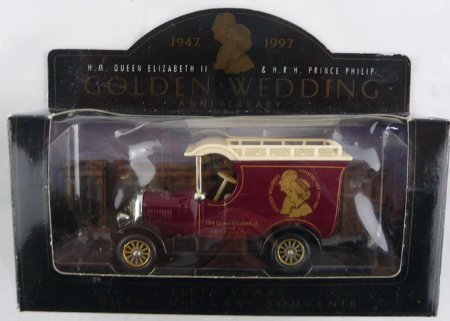 LLEDO GOLDEN WEDDING 50th Anniversary Royal Diecast Souvenir 1947 To ...