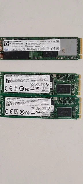 26X ASSORTED M.2/NVME SATA SSDs 128Gb to 1TB, See Detail $1,200.00 ...