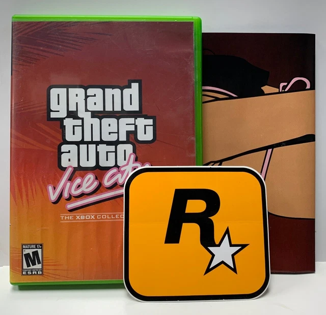 GRAND THEFT AUTO Vice City Xbox Original Complete CIB NTSC Rockstar ...