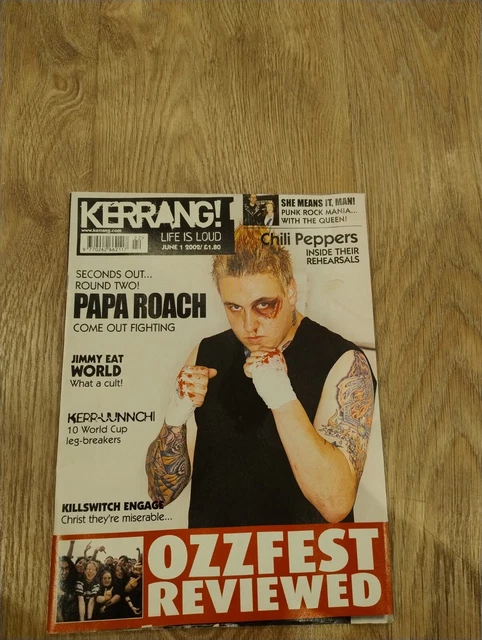 KERRANG PAPA ROACH June 2002 Issue No. 906 Magazine £4.00 - PicClick UK