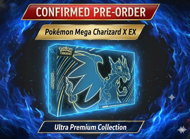 POKÉMON TCG MEGA Charizard X ex Ultra-Premium Collection - PRESALE EUR ...