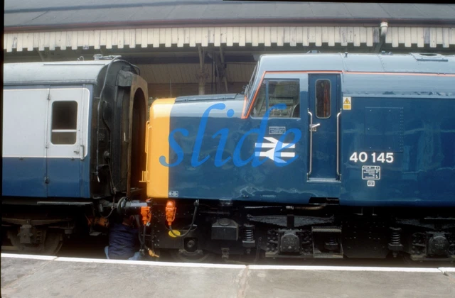 BRITISH RAILWAYS EE Diesel Locomotive 40145 Bury 2005 Original Slide ...