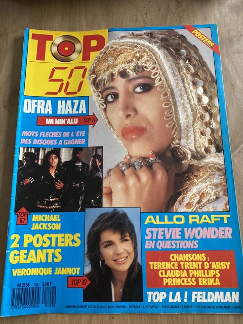 MAGAZINE TOP 50 Numéro 129 Du 22 Au 28 Août 1988 Poster Jackson Stevie ...