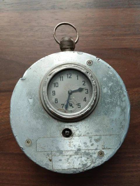 VINTAGE SECURITY GUARD Night Watchman's Time Recording Tell-Tale Clock ...